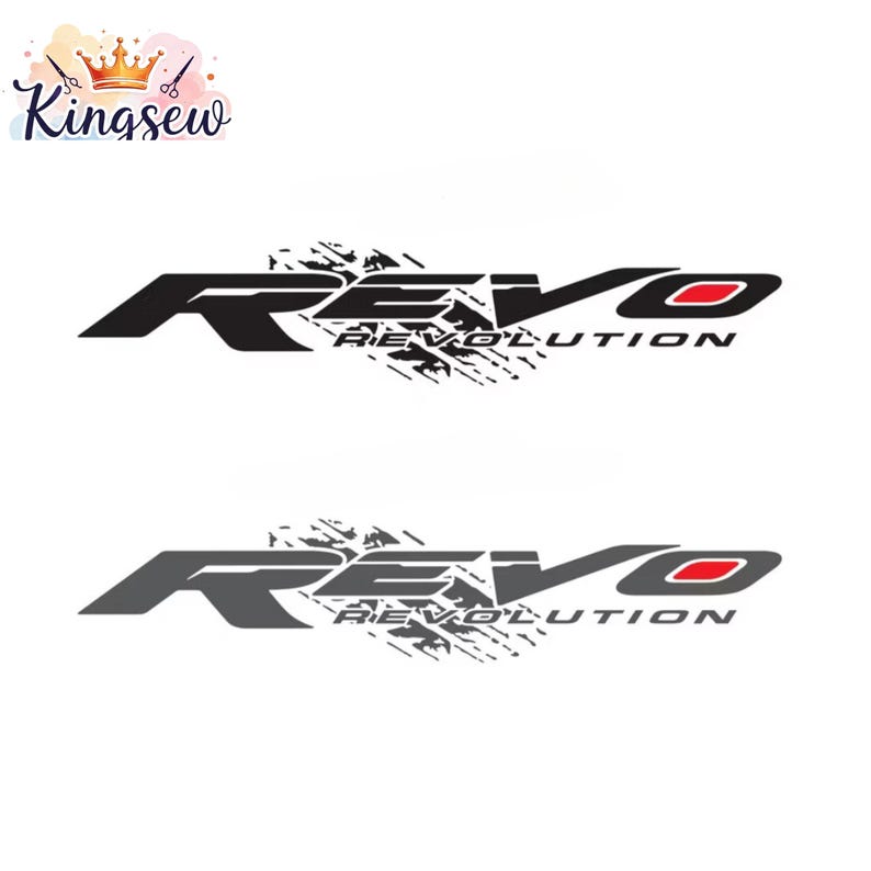 Toyota Hilux Revo Rocco Rear Truck Side Body Car Decal 4 Door Truck ...
