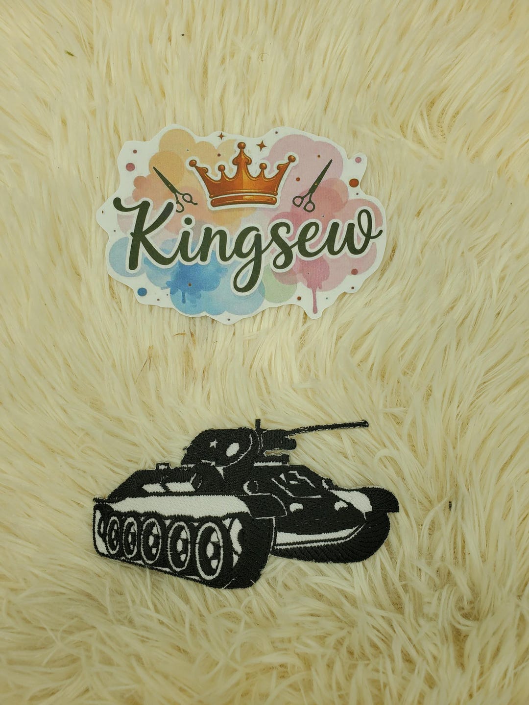 Embroidered Army Tank Iron-on Patches DIY Clothing Decoration Set or ...