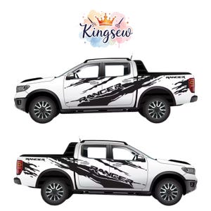 Ford Ranger Side Body Decal Rear Trunk Sticker Car Decal Sticker Vinyl ...