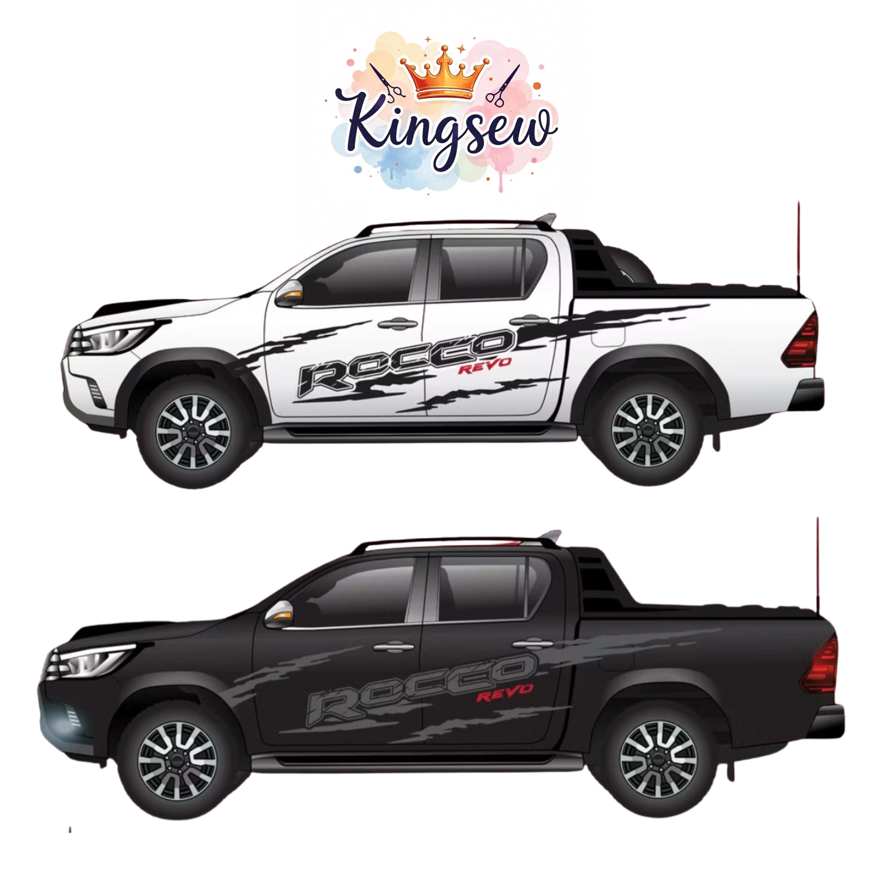 Toyota Hilux Revo Rocco Side Body Decal 2side 4door Sticker - Etsy