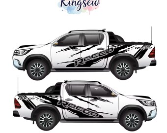 Toyota Hilux Revo Rocco Side Body Decal 2side 4door Sticker - Etsy