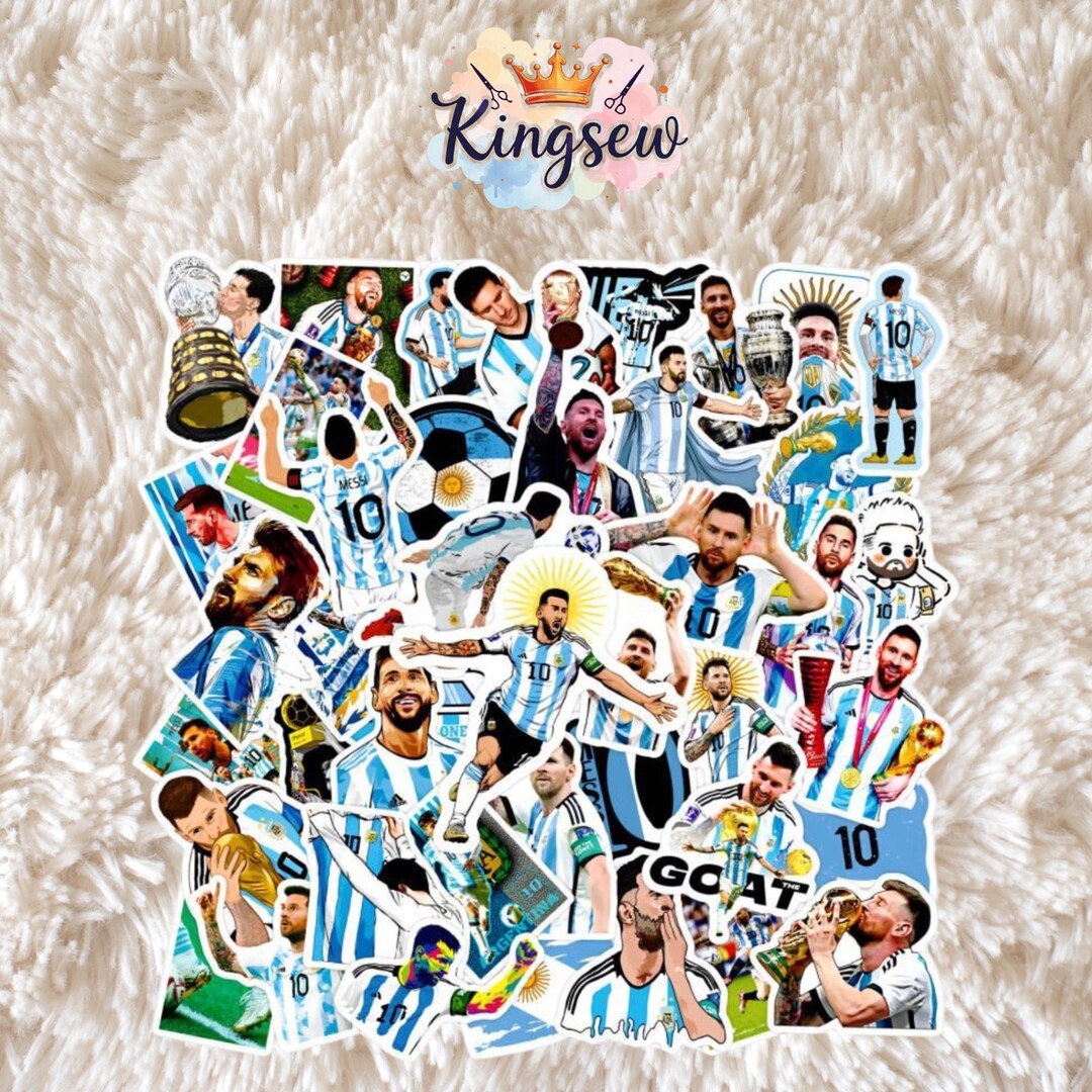 40-50 Pcs Footballer Lionel Messi Theme Set of Sticker PVC Laptop ...