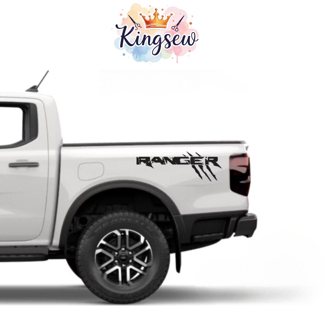 2 Pcs Ford Ranger Side Body Decal 2side: Left , Right Sticker Car Decal ...