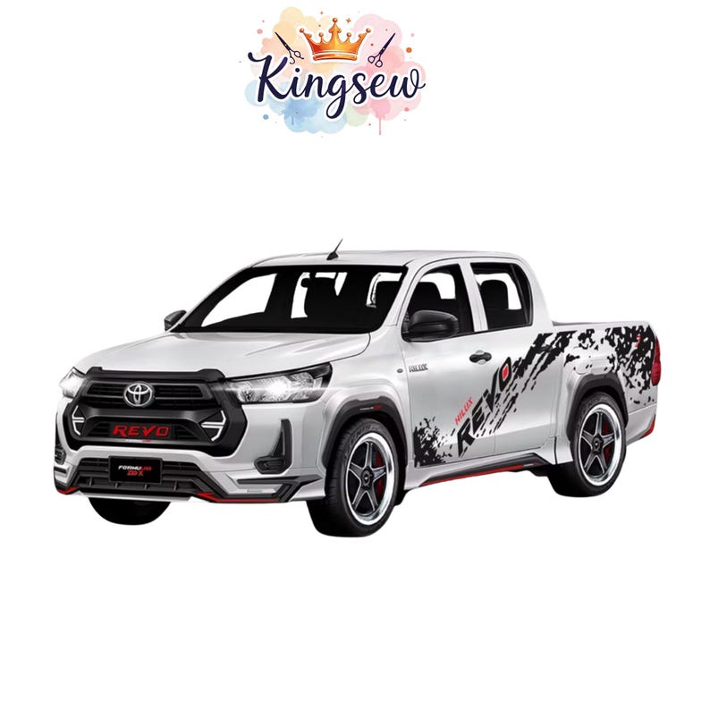 Toyota Hilux Revo Side Body Decal 2side: Left , Right 2door Cab Sticker ...