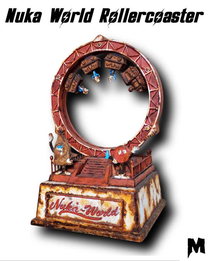 Nuka World Rollercoaster Diorama - Etsy