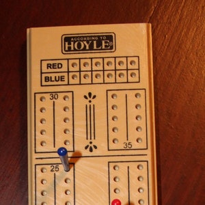 Vintage Hoyle Cribbage Board - Etsy