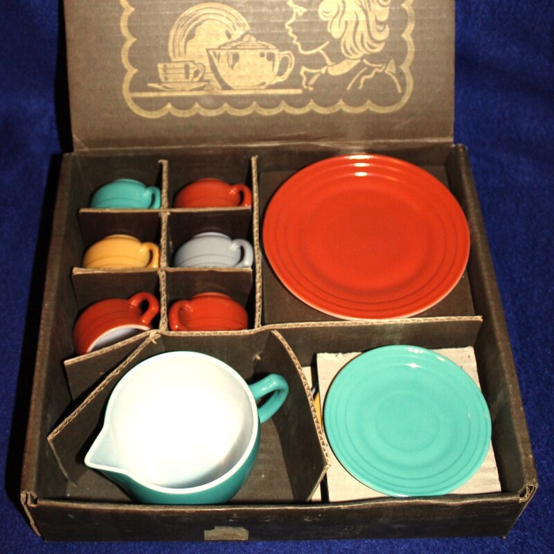 Hazel Atlas Tea Set - Etsy