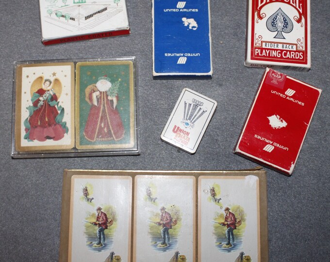 Vintage Playing Card Decks Lot of 10 - Etsy