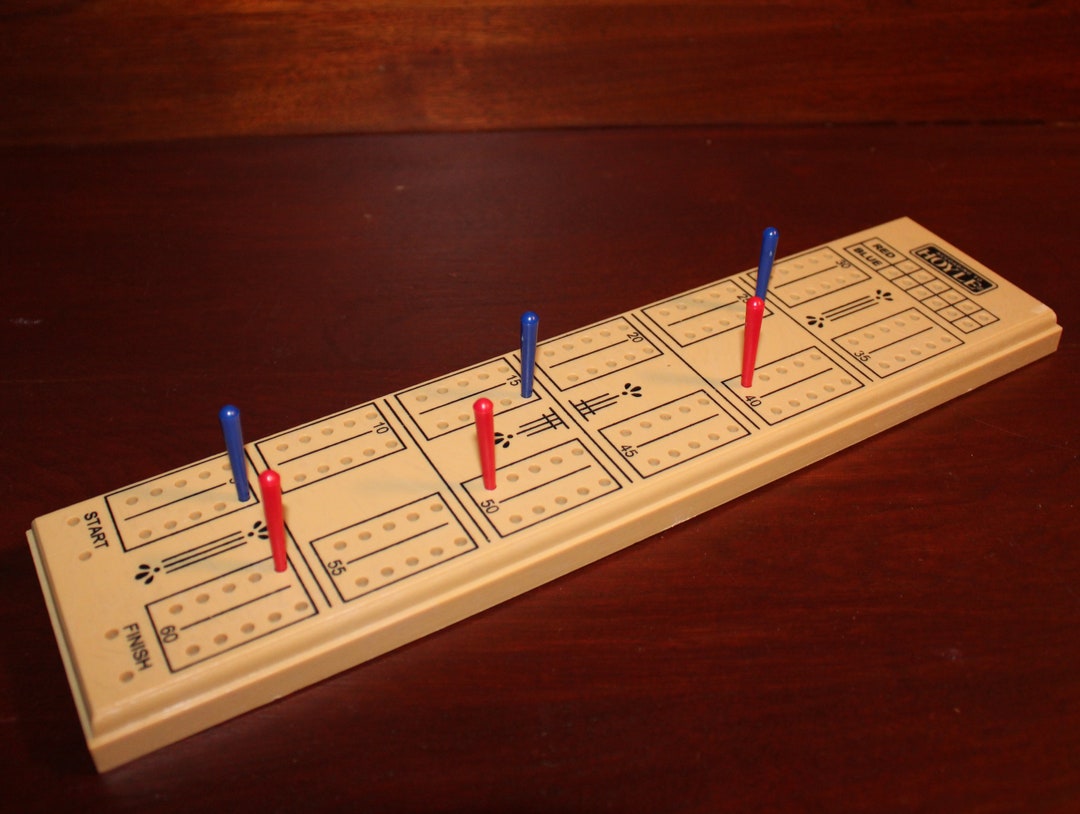 Vintage Hoyle Cribbage Board - Etsy