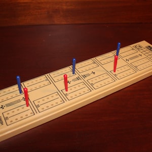 Vintage Hoyle Cribbage Board - Etsy