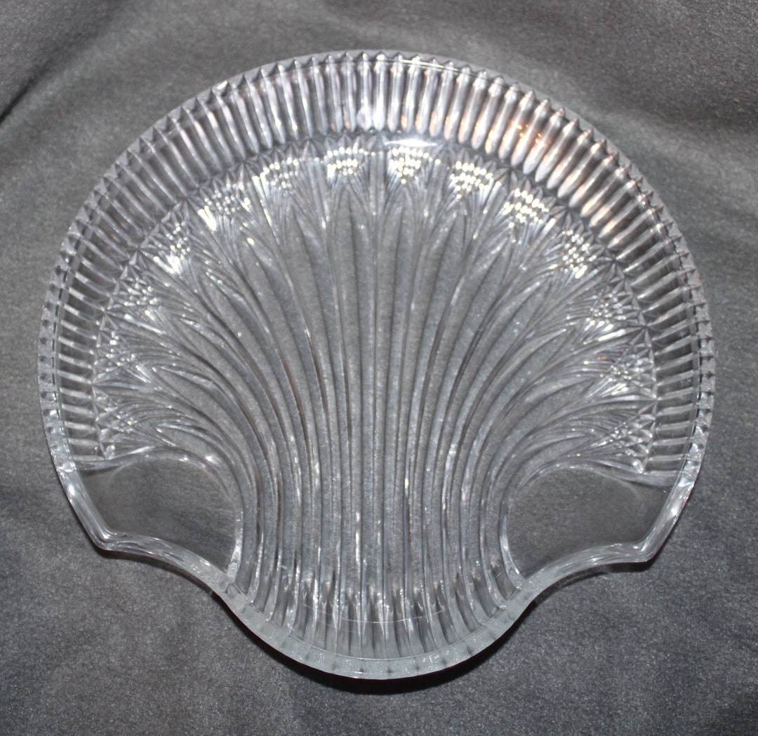 Seashell Scalloped Glass Serving Platter - Etsy