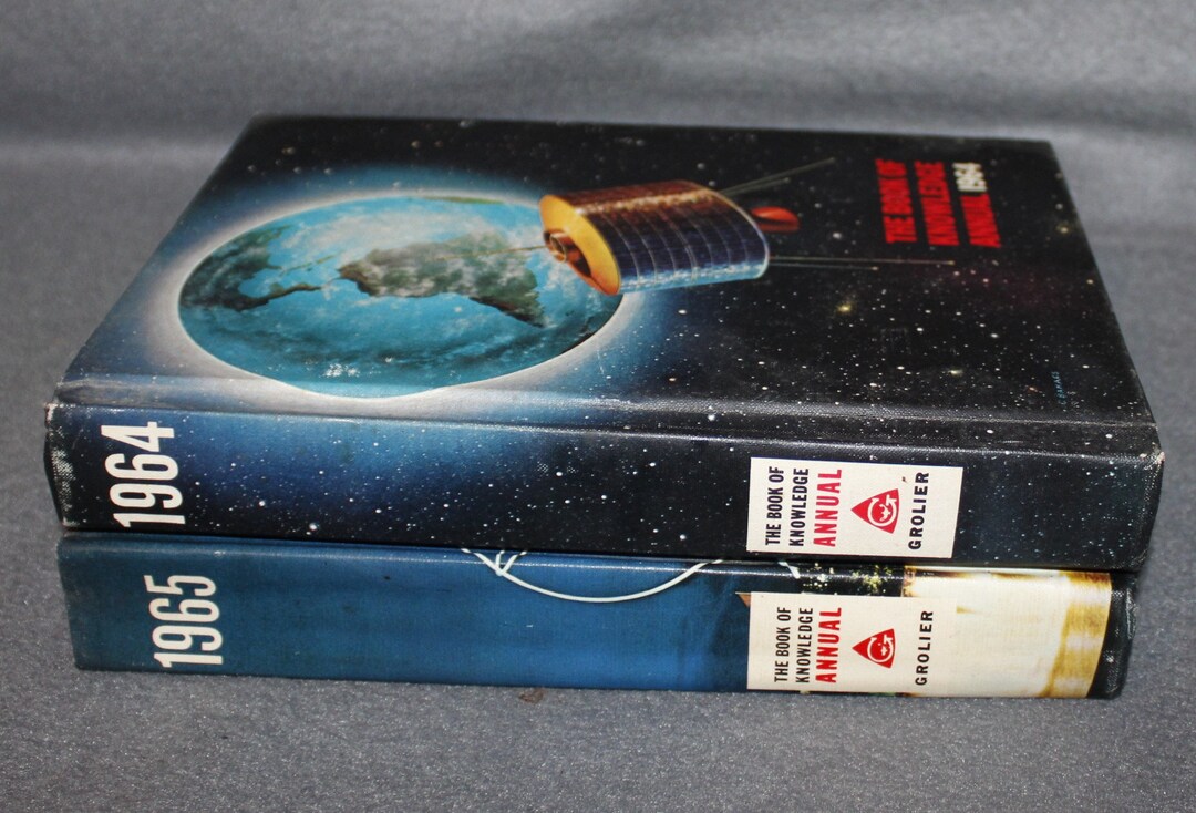 Grolier Book of Knowledge Annuals Books 1964 and 1965 - Etsy