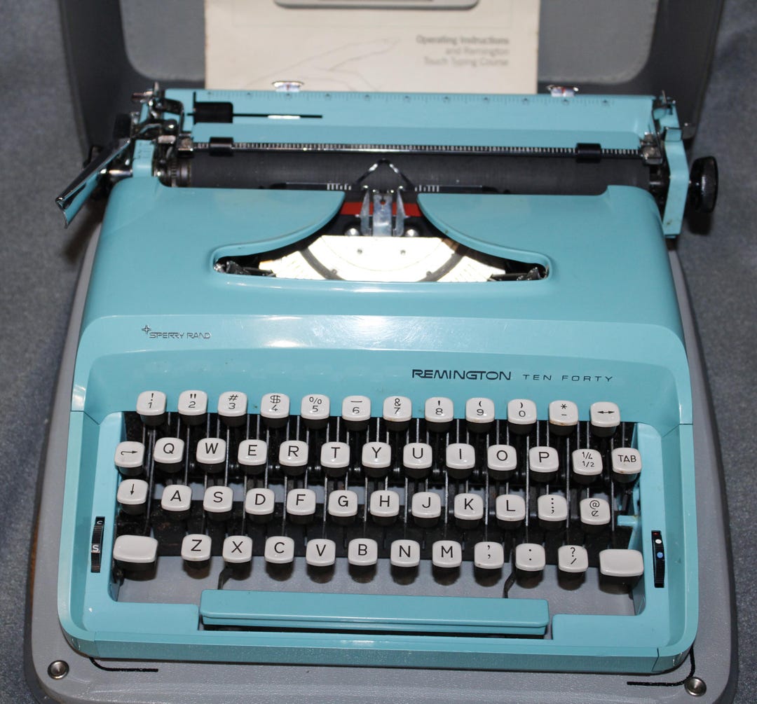 Vintage Remington Ten Forty Typewriter With Case Sperry Rand - Etsy