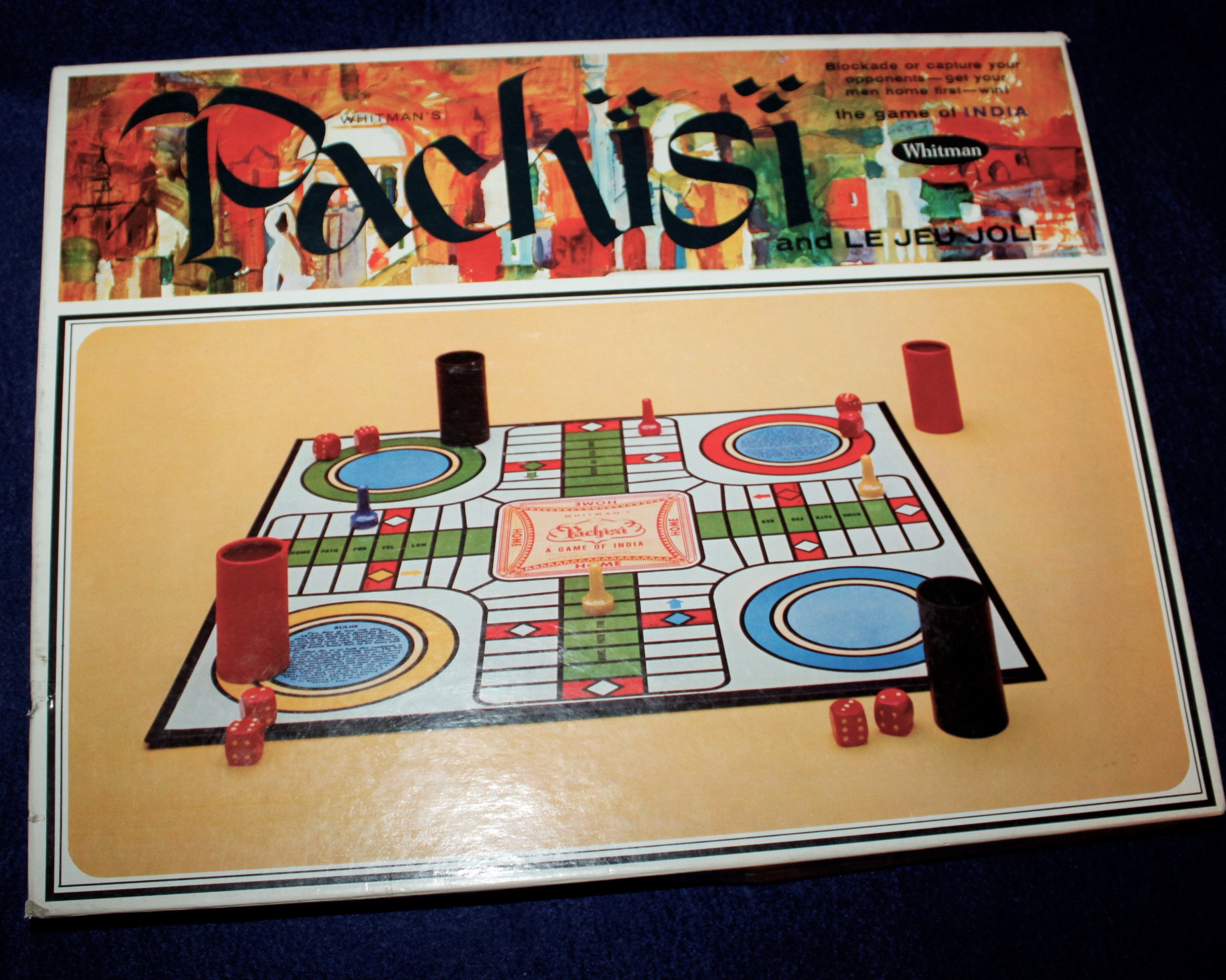 Vintage Parchisi Board Game Complete by Whitman - Etsy