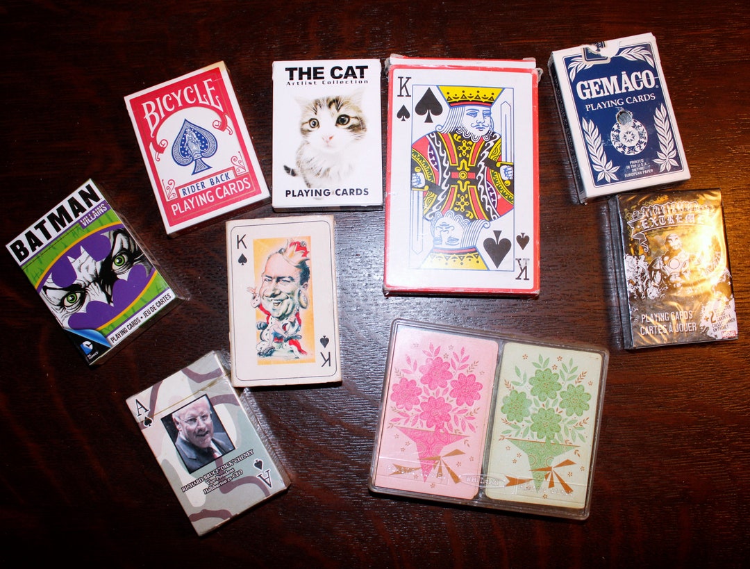 Vintage Playing Card Decks Lot of 10 - Etsy