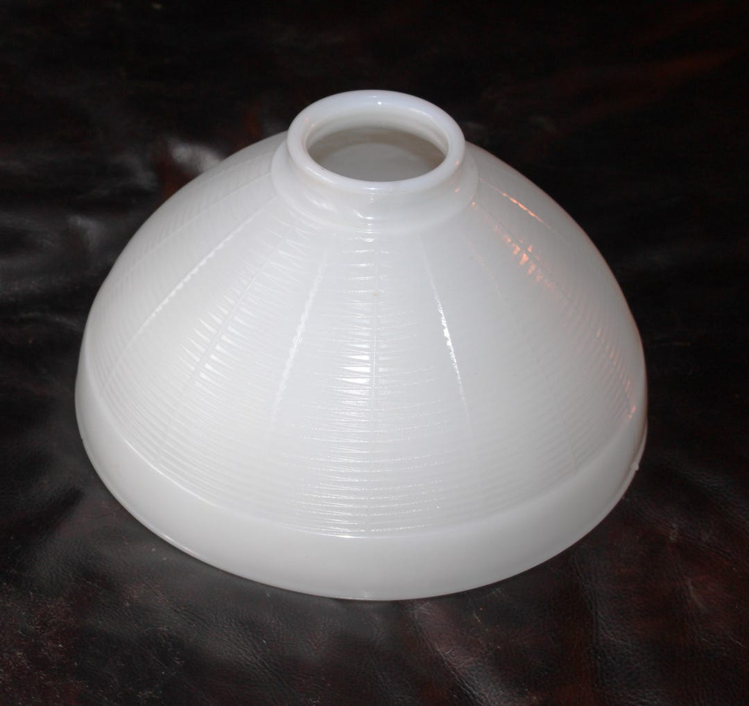 Large Milk Glass Diffuser Reflector Shade 10" - Etsy