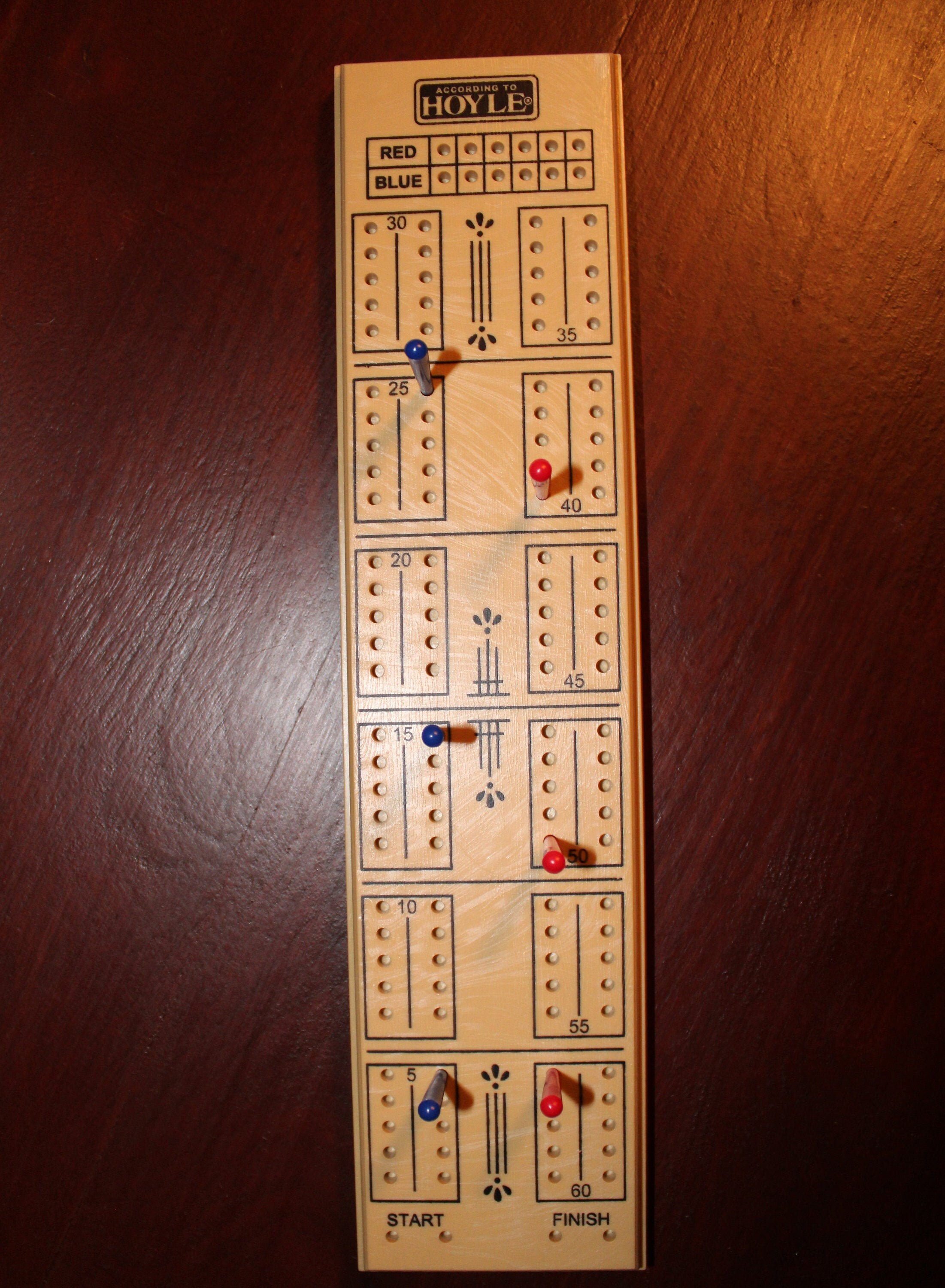 Vintage Hoyle Cribbage Board - Etsy