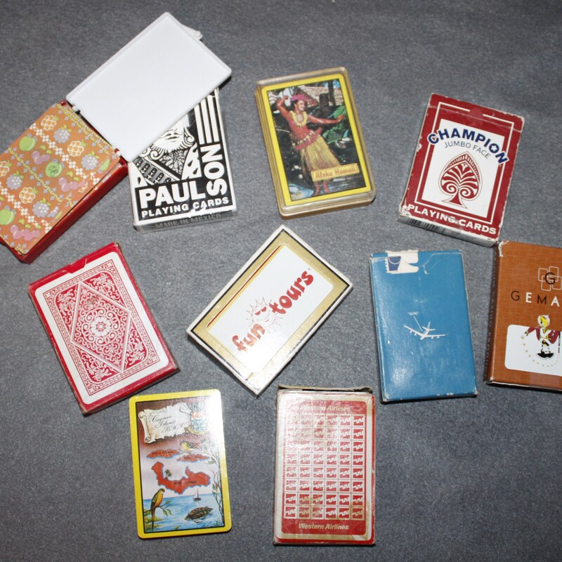 Retro Playing Cards - Etsy