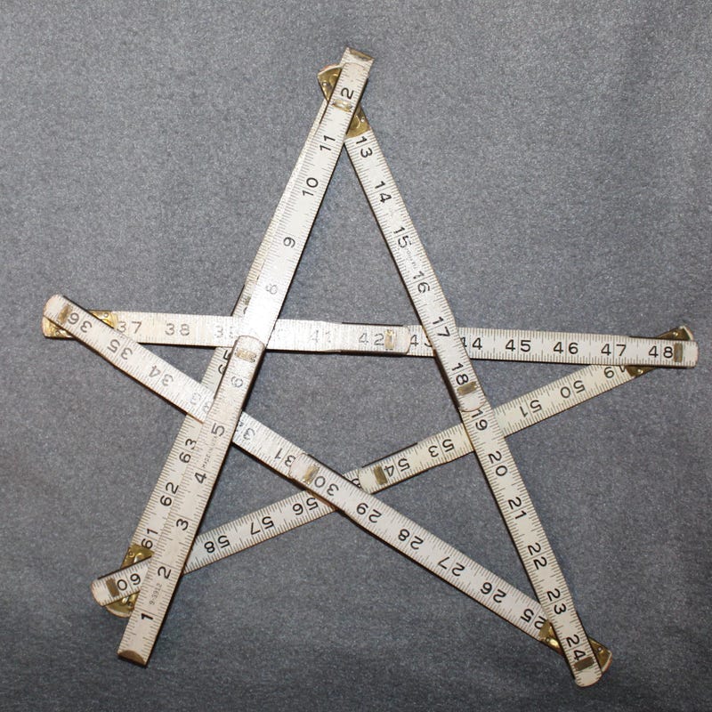 Folding Wood Ruler - Etsy