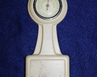 Vintage Wall Thermometer Metal Art Deco Style - Etsy
