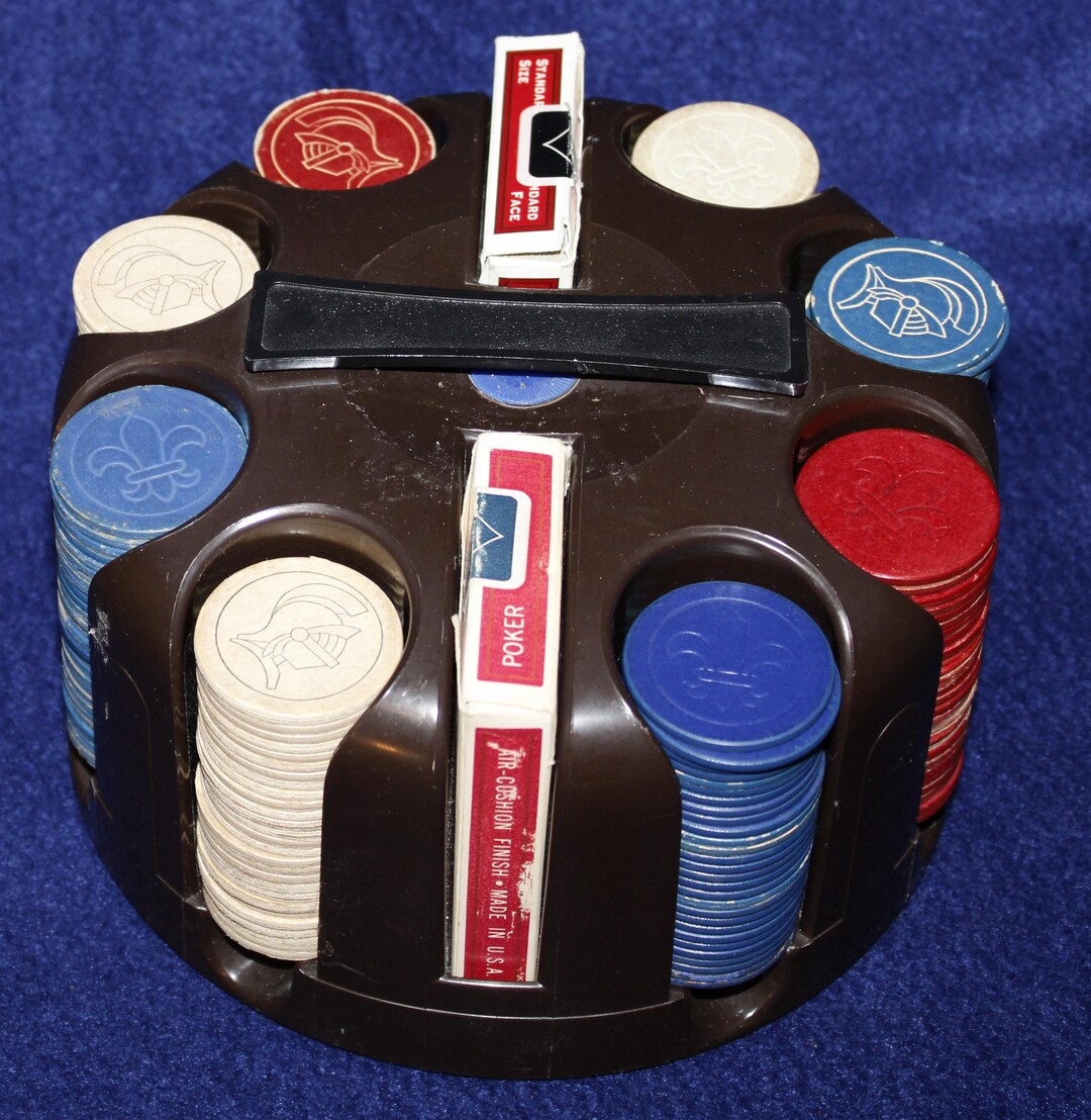 Vintage Poker Chip Caddy - Etsy