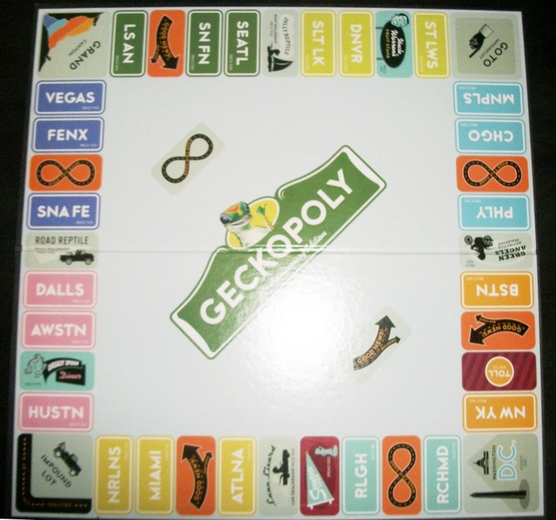 6 Vintage Game Boards Monopoly Geckopoly Oreo Cookie | Etsy
