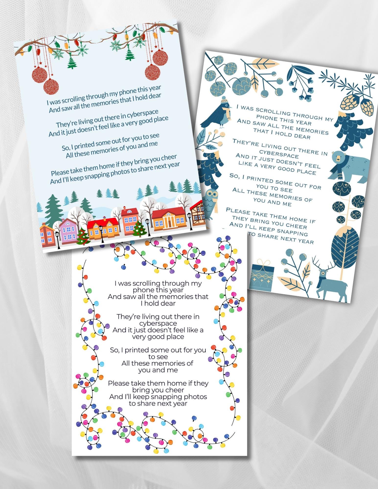 Memory Table Poem Print - Etsy