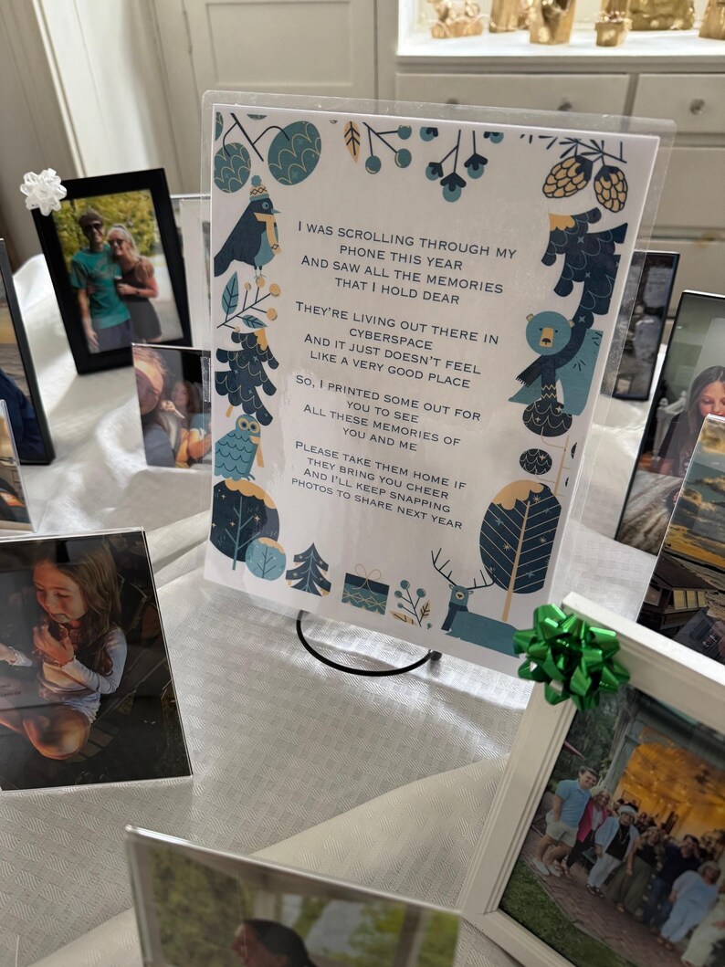 Memory Table Poem Print - Etsy