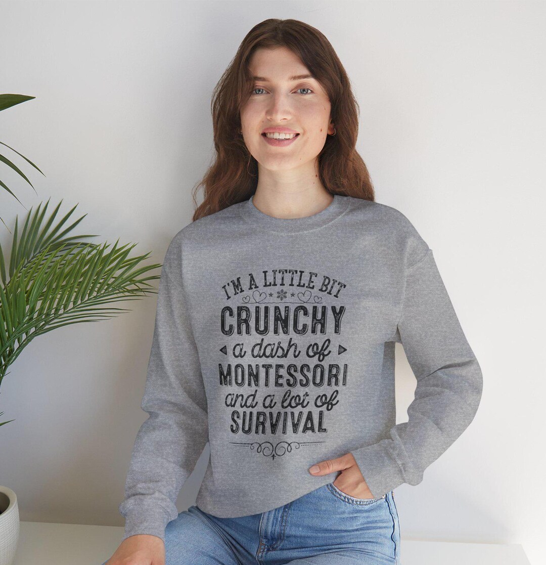 Crunchy Mom Sweatshirt, Funny Mom Clothing, Crunchy Mom Style ...