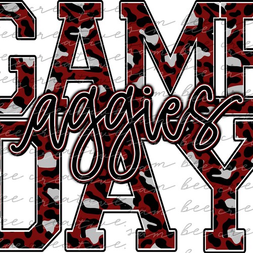 Aggies Rainbow Sublimation Design Leopard Design PNG | Etsy