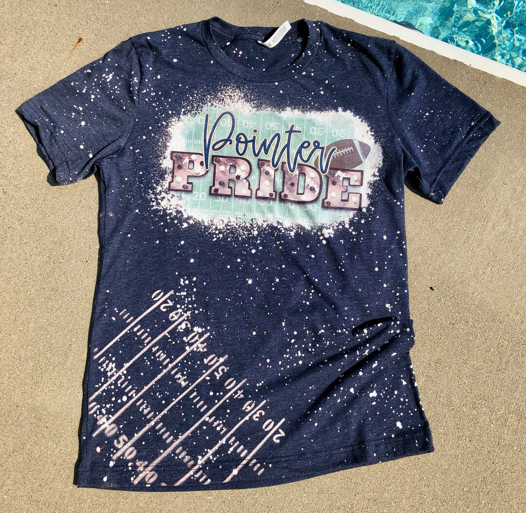 Pointer Pride Football Bleached T-shirt / South Point Pointers - Etsy