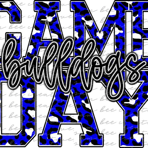 Bulldogs Typography PNG - Etsy