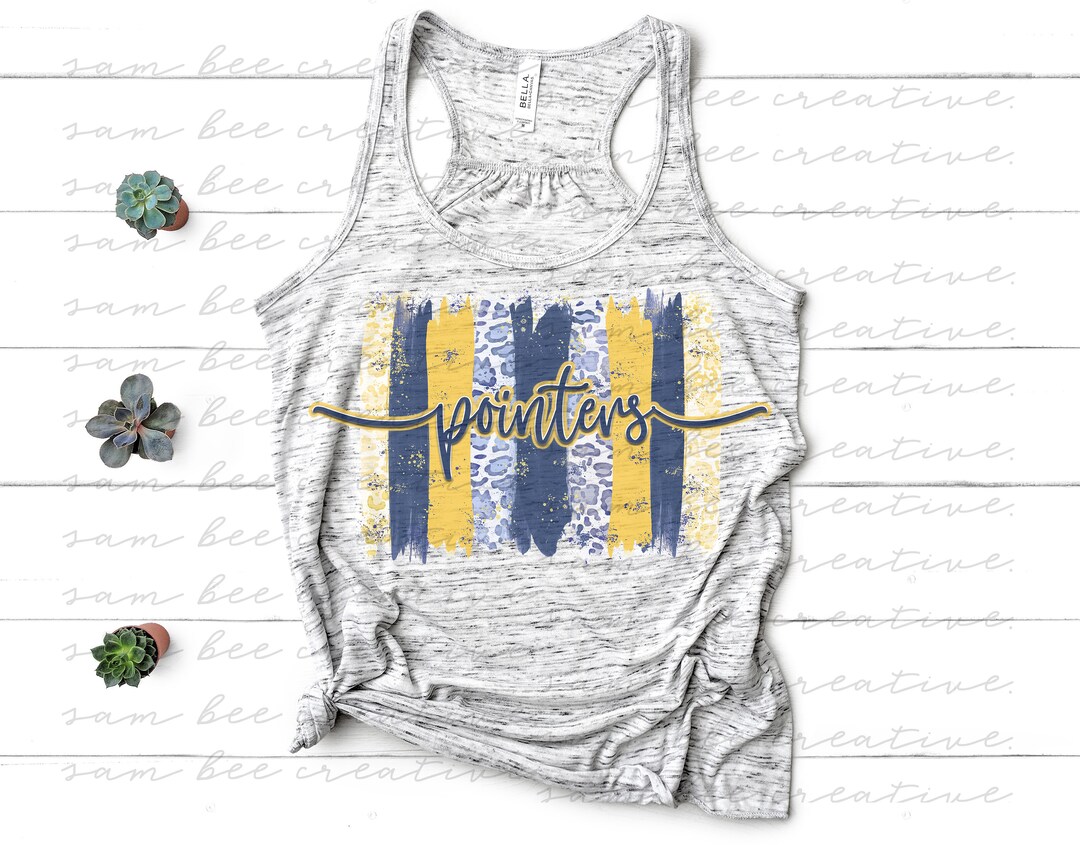 Pointers Brush Stroke Design Women's Tank / South Point Pointers ...