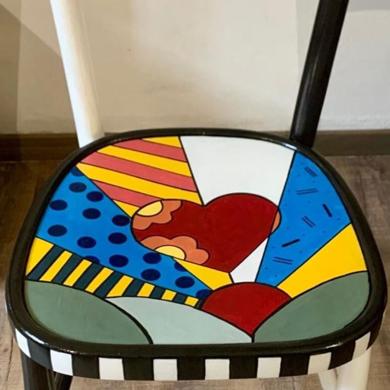 Hand Painted Chair - Etsy