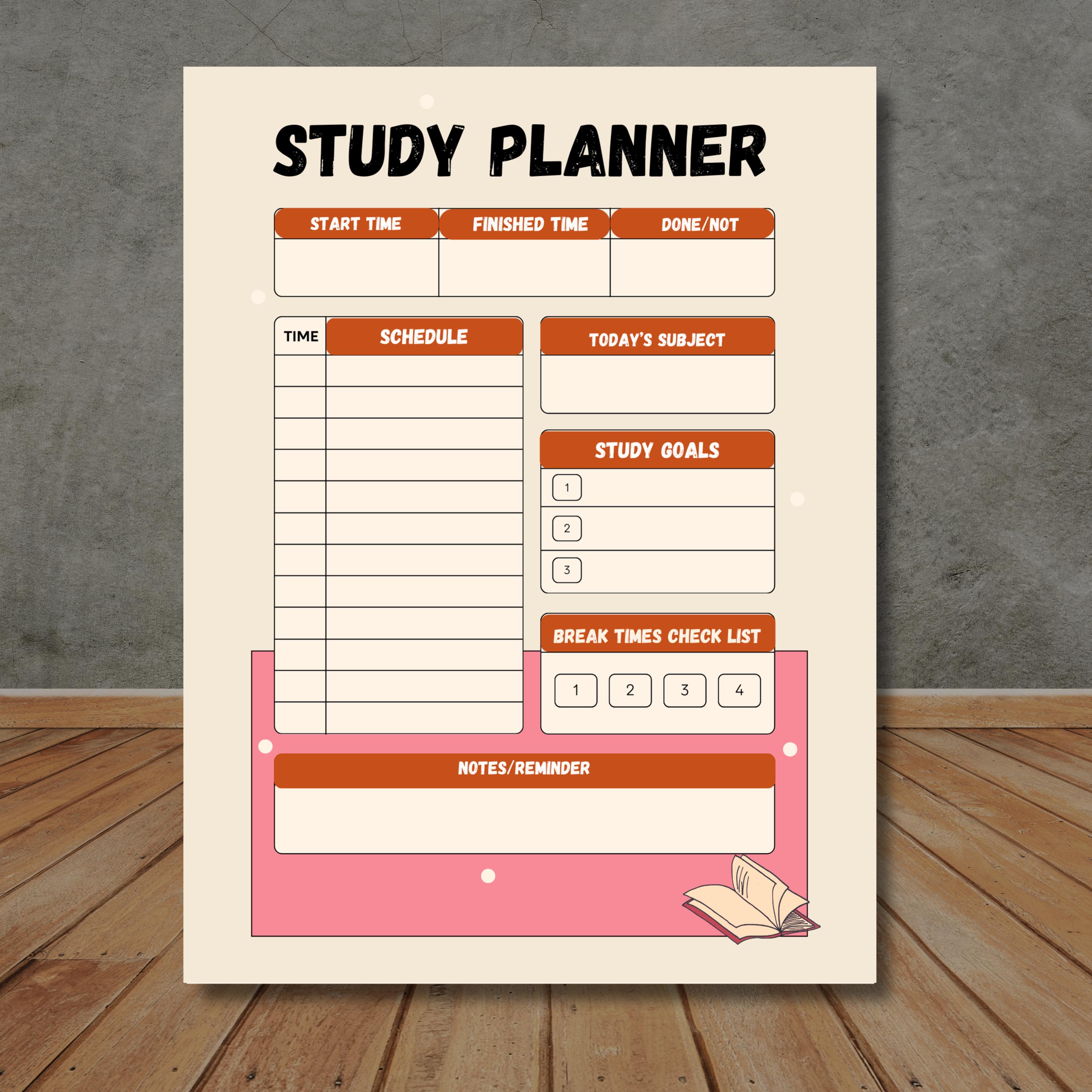 Printable Student Planner Bundle, Minimalist Digital Academic Student ...