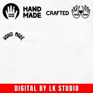 Handmade Crafting SVG Bundle | 35+ Hand Drawn Labels & Badges | DIY ...