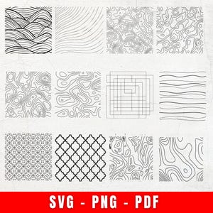 20 Patterns, Background SVG Bundle, Background Pattern SVG Cut Files ...