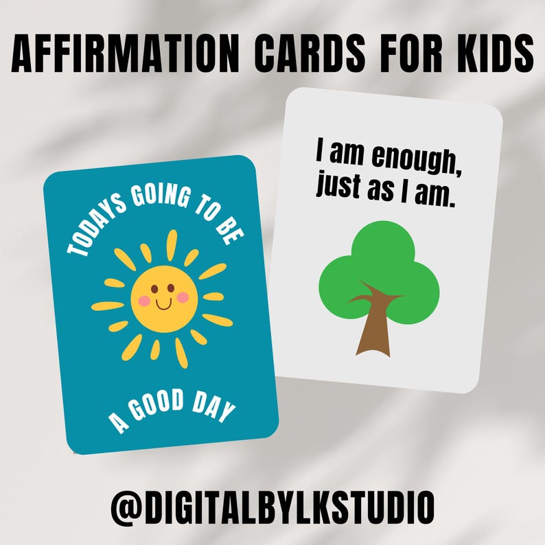 Printable Affirmation Cards for Kids | Positive Affirmations ...