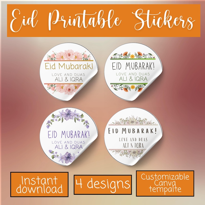 Eid Mubarak Stickers - Etsy