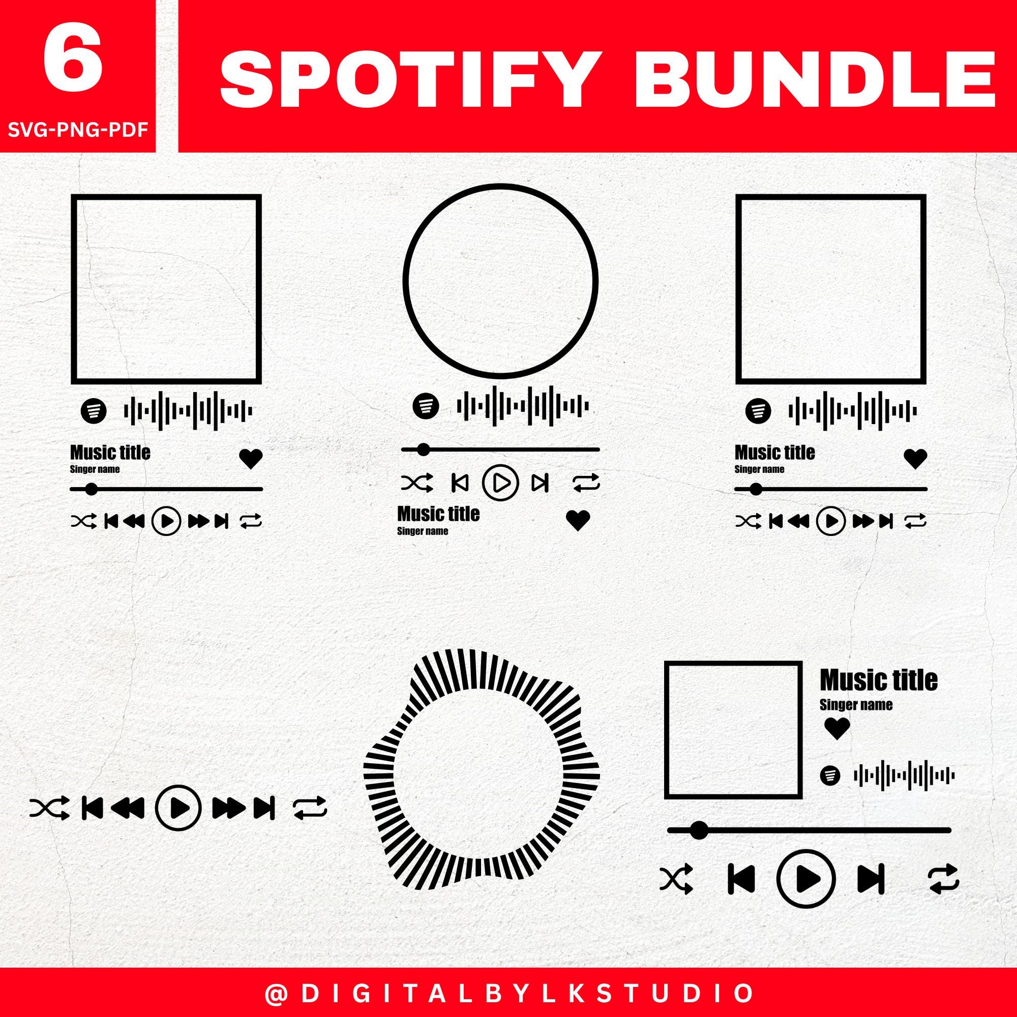 Spotify Plaque Svg Template | Custom Music Glass Frame | Song Code ...