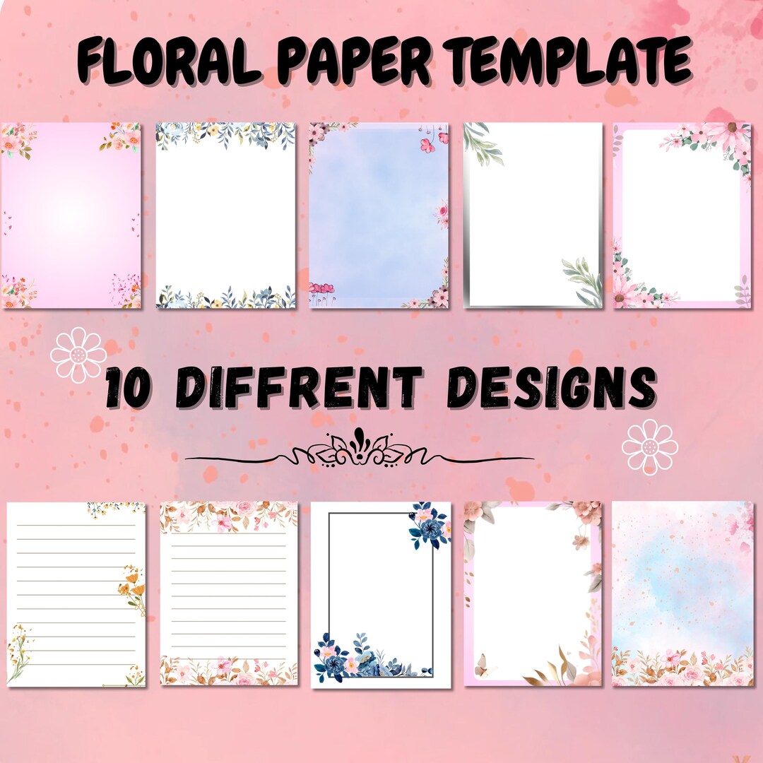 Floral Prints Paper Bundle, Flower Prints, Floral Prints , Handmade ...