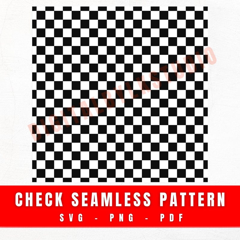 Black & White Checkered Pattern - Etsy