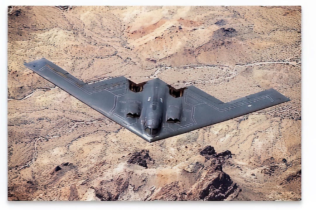 B2 Spirit Bomber Print or on Canvas Over Desert - Etsy
