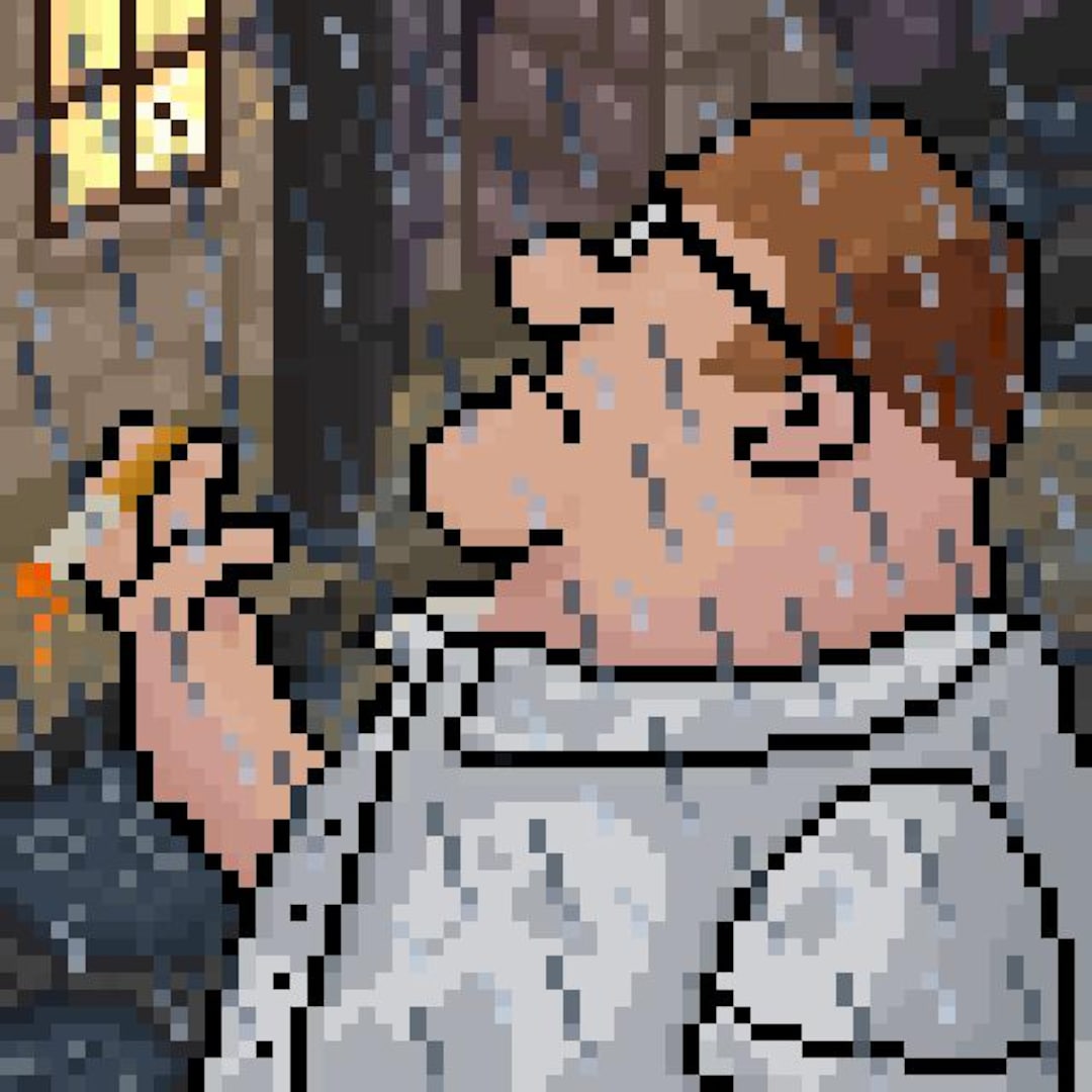 Peter Griffin Pixel Art Magnet - Etsy