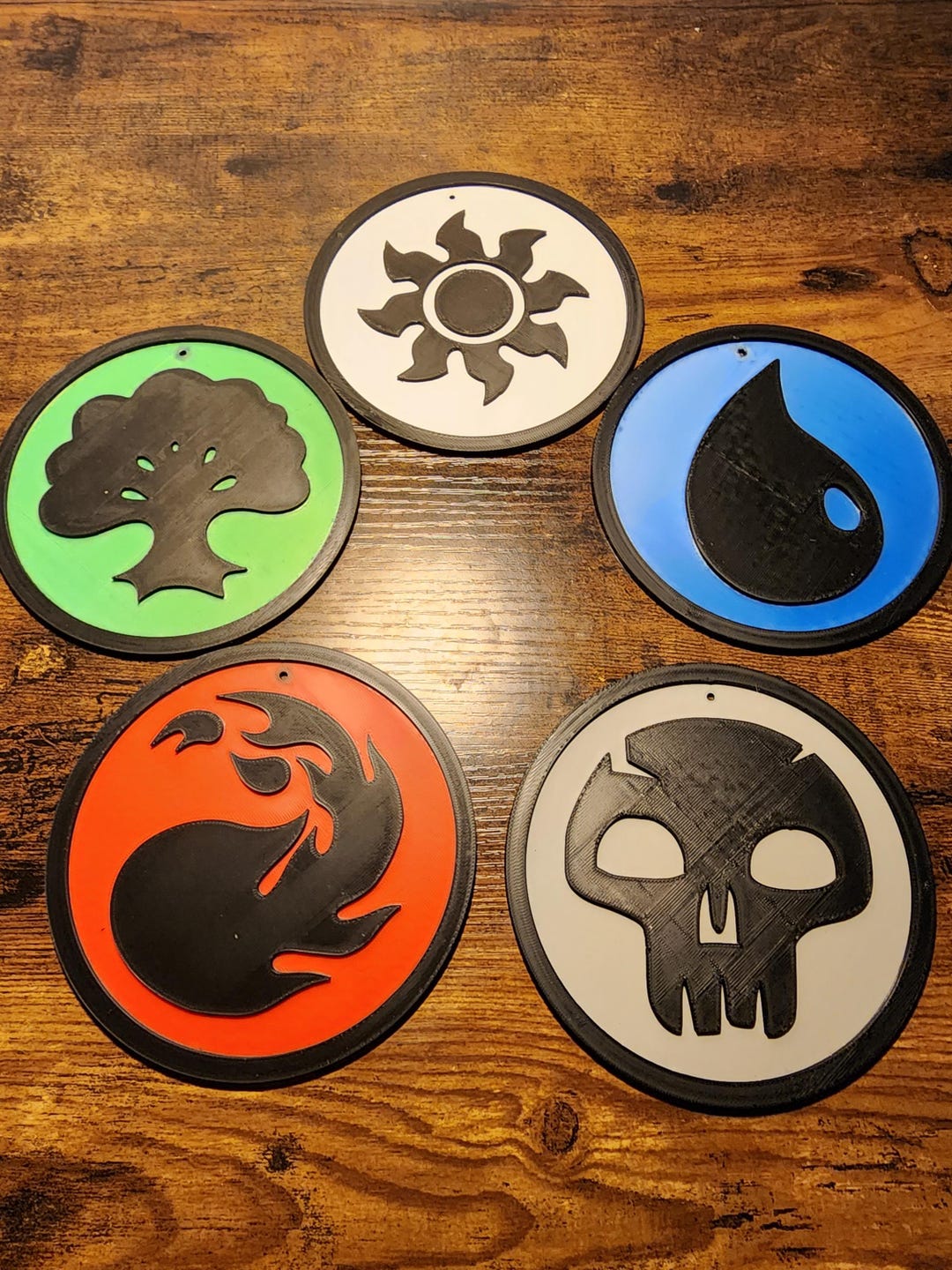 Magic the Gathering Mana Symbol Wall Decoration Set - Etsy