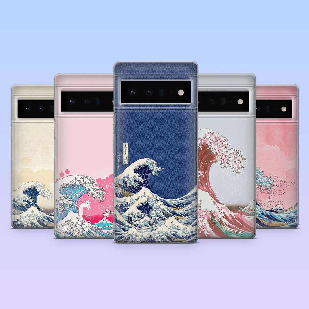 Japanese Wave Phone Case Japan Aesthetic Wave Cover for Google Google ...