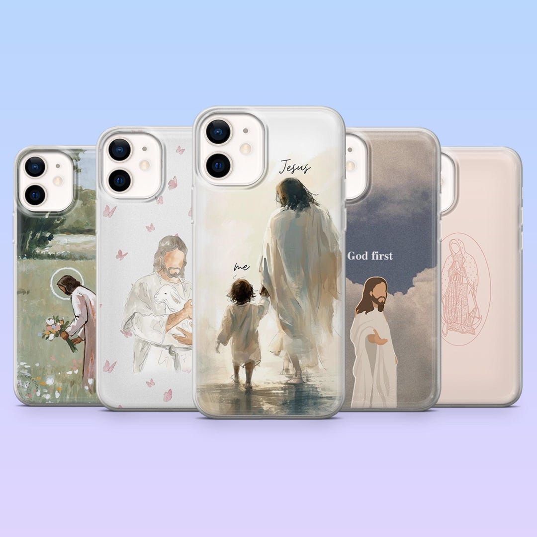 Jesus Phone Case Christian Faith Prayer Cover for iPhone 16, 15, 14, 13 ...