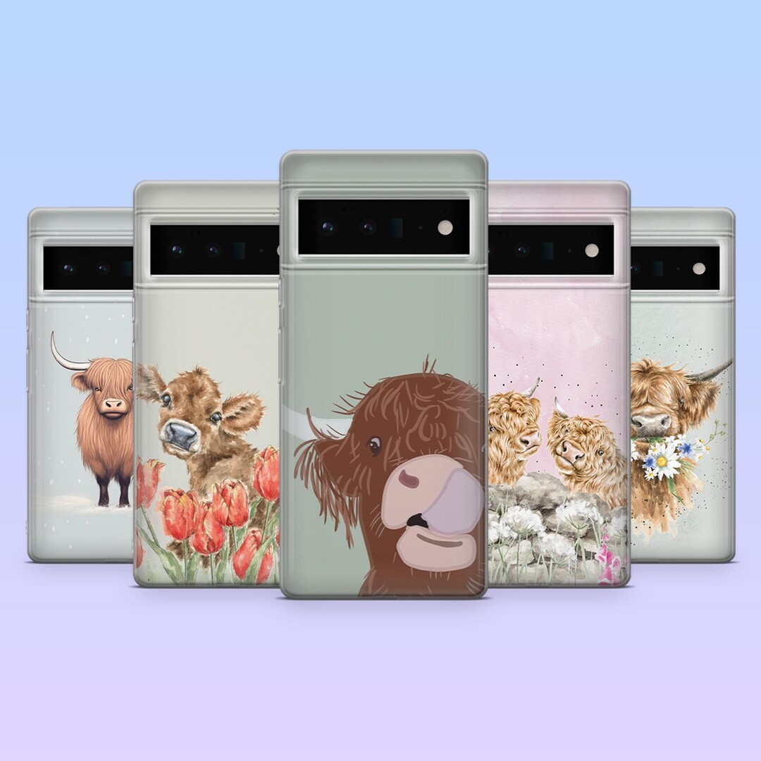 Highland Cow Phone Case Scottish Shetland Cow Cover for Google Google ...