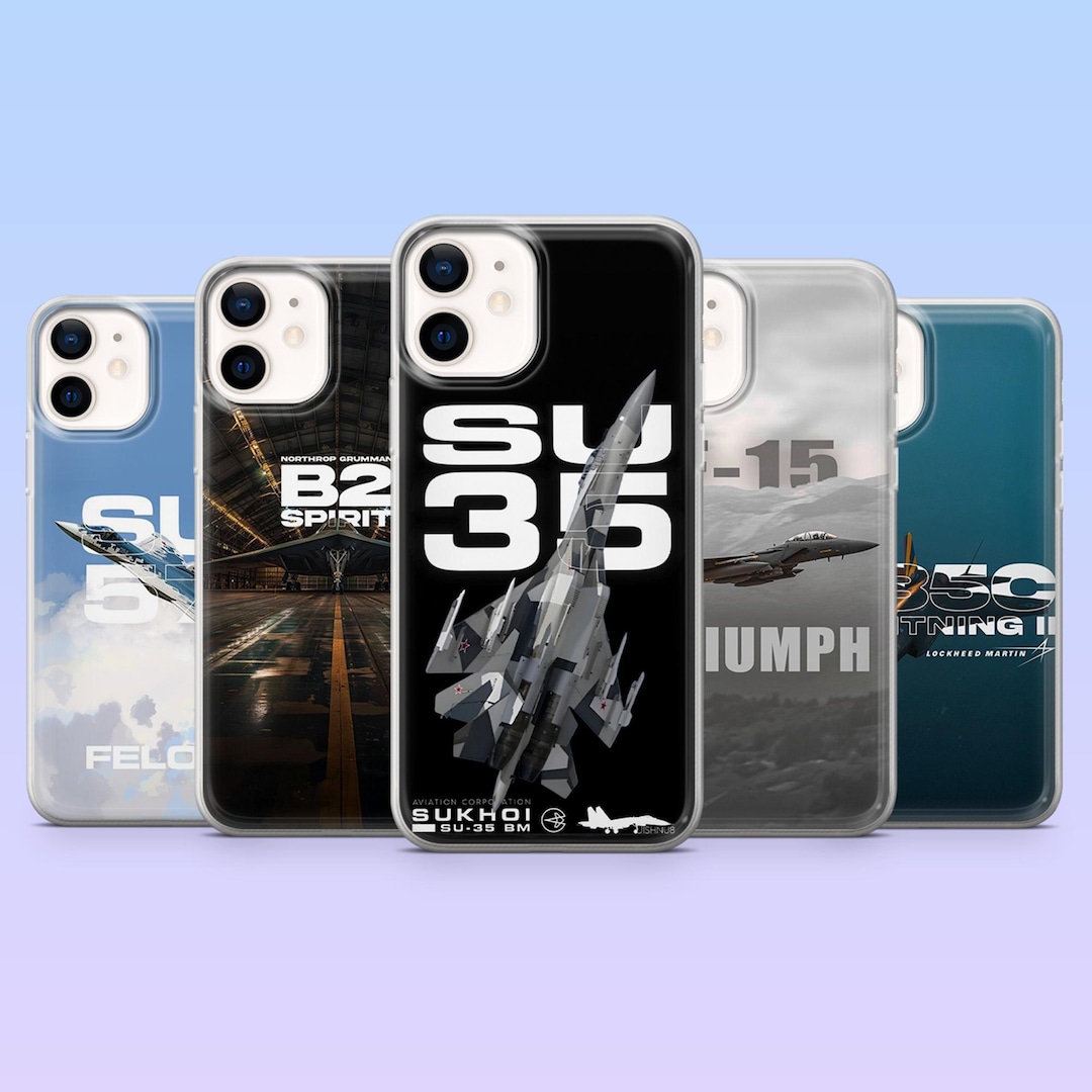 Fighter Jet Phone Case Military Aviation Cover for iPhone 17pro, 16, 15 ...