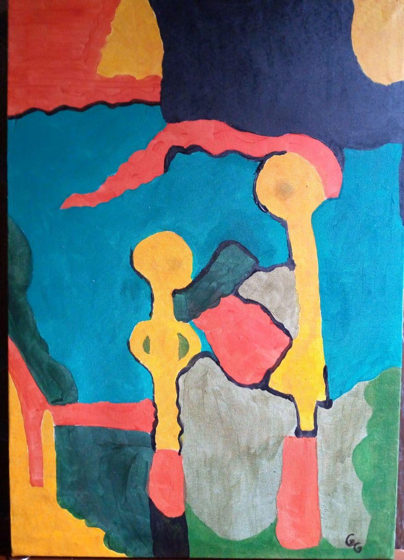 Unique and Powerful Acrylic Painting Representing and Called Powerful ...